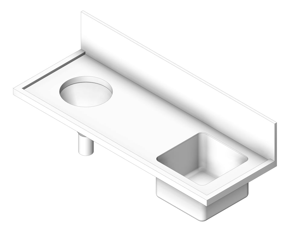 Sink DirtyUtility Britex FlatBench - BIMcontent.com